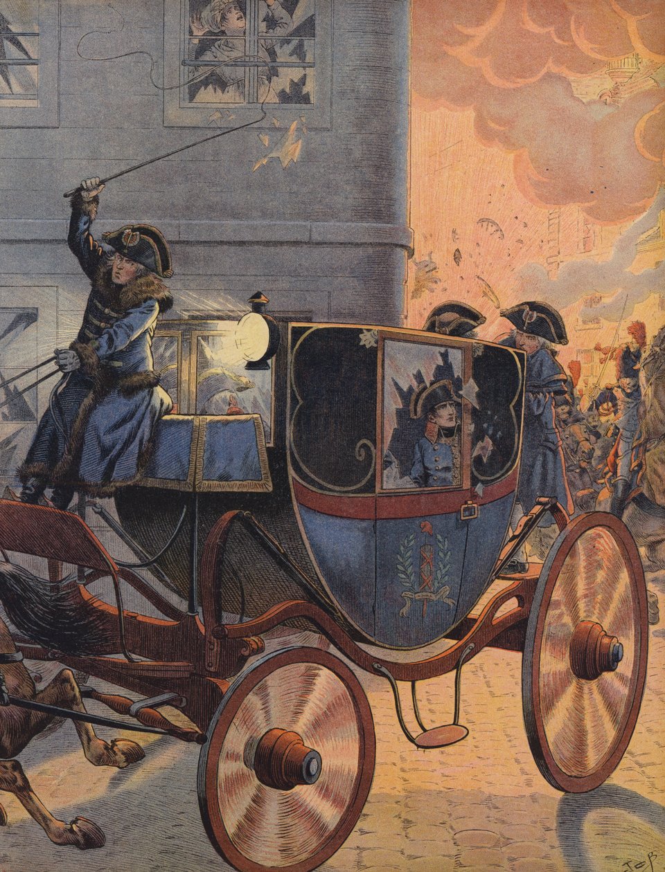 General Louis Desaix Being Taken by Carriage During the Battle of Marengo