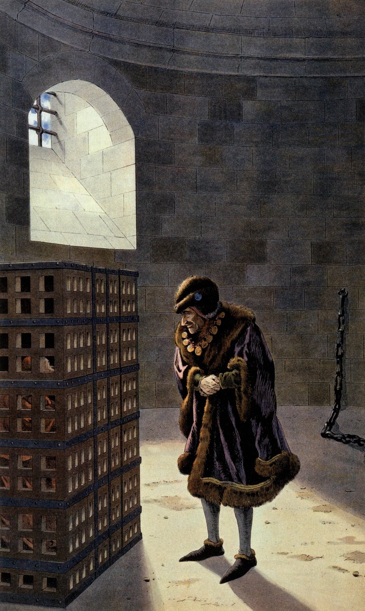 French King Louis XI Visiting Cardinal Jean de la Balue in Prison