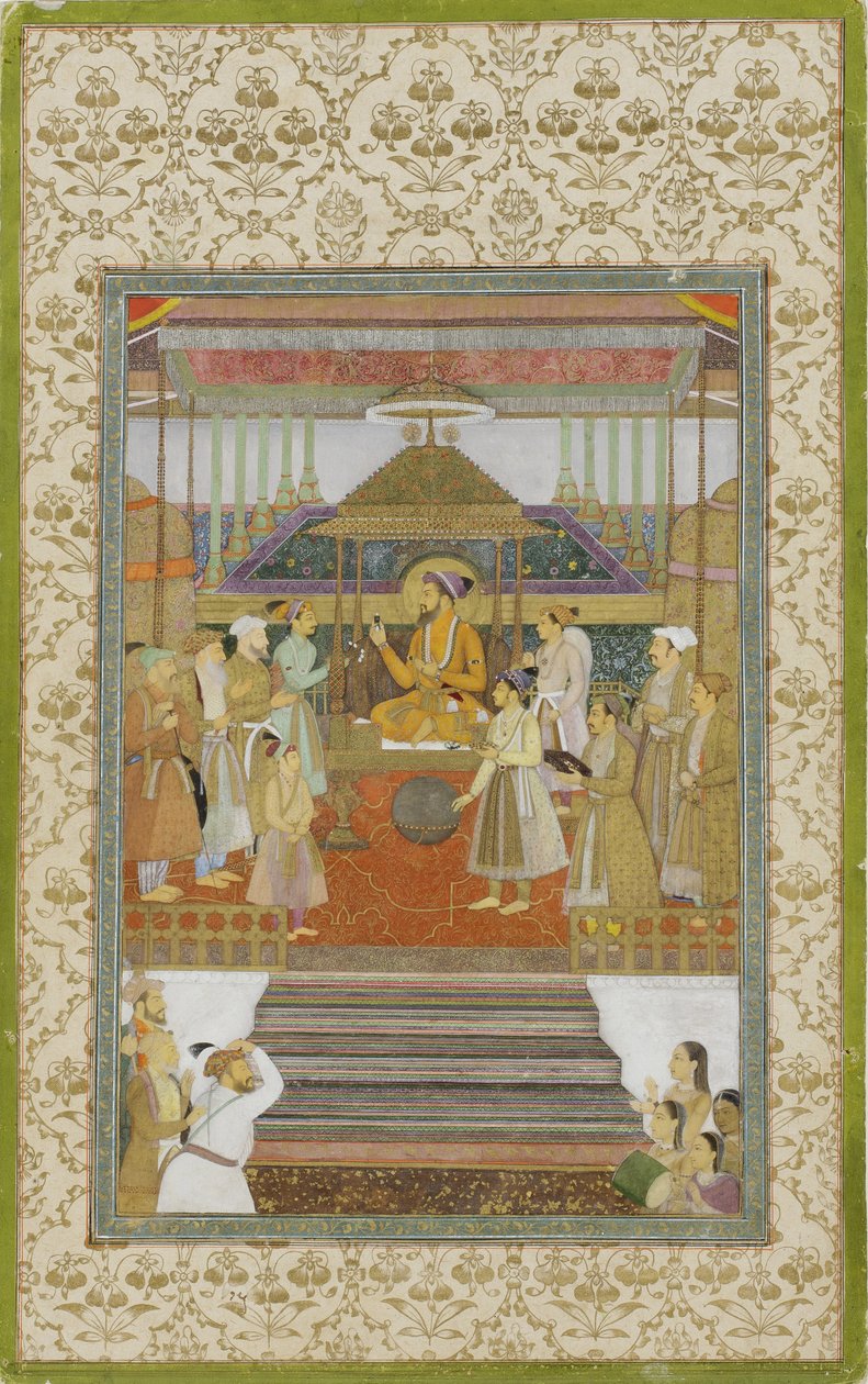 The Emperor Shah Jahan on the 'Peacock Throne'