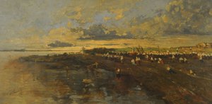 The Little Flower Girl by Filippo Carcano: Fine art print