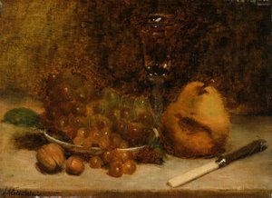 Grapes and Pomegranates by Jean Baptiste Simeon Chardin