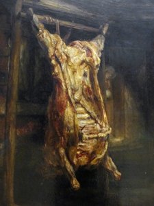 The Slaughtered Ox, 1655 by Rembrandt van Rijn