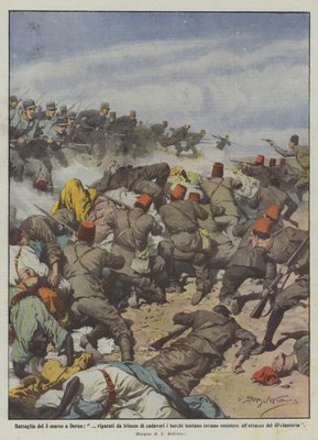 Battle of March 3 in Derna, Protected by Trenches of Corpses the Turks ...