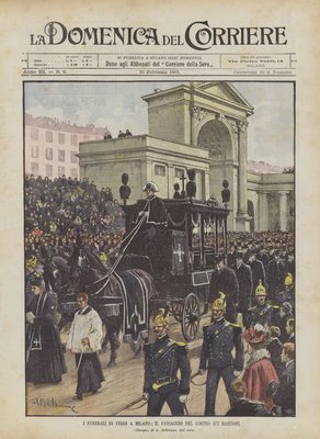 The Funerals of Verdi in Milan, The Procession Passing the Bastions