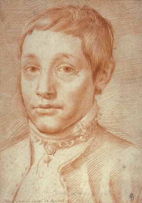 Portrait of His Son, Antonio Carracci by Agostino Carracci