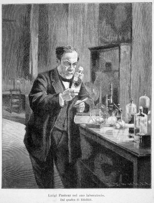 Louis Pasteur in his laboratory