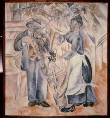 Les musicians. Peinture de Alexander Vasilyevich Shevchenko (Alexandre Chevtchenko) (1883-1948 ...