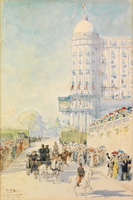 Queen Victoria in Nice, France by Alexis Mossa