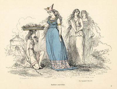 Costumes of women of Gaul before the Roman invasion