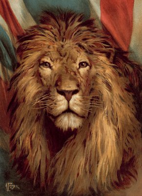 The British Lion Awake by Alfred Pearse: Fine art print
