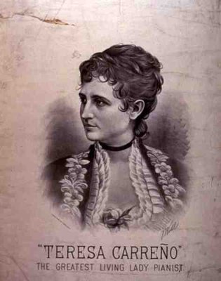 Portrait of Maria Teresa Carreno (1853-1917)