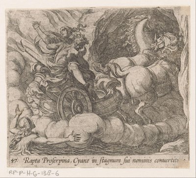 Pluto Leading Proserpina Past the Nymph Cyane (Metamorphoses of Ovid)