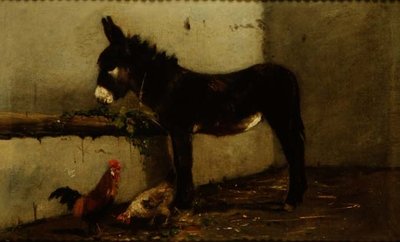 Donkey Feeding by Arthur Batt: Buy fine art print