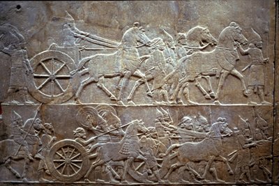 Ashurbanipal at the Battle of Til-Tuba, 650-620 BC