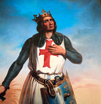 Portrait of louis ix king of france called saint louis