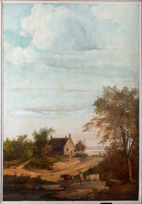 Second Back Room at the Back, Meeting Room, Murals with Rural Scenes in ...