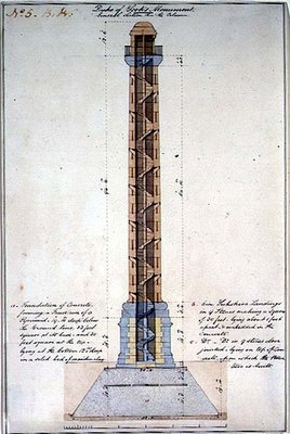 Cross-Section of the Duke of York's Monument, Carlton Gardens, London