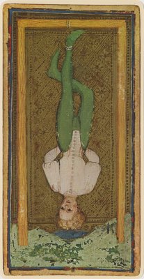 The Traitor, fascimile of a tarot card from the Visconti deck, 1441-47