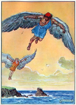 Daedalus and Icarus, from 'The Children's Hour: Stories from the ...