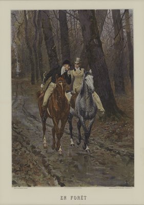 In the Forest by Charles Edouard Delort: Fine art print