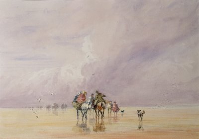 Crossing Lancaster Sands by David Cox: Buy fine art print