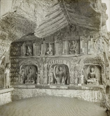 Statues of Buddhas and Bodhisattvas, Cave 259, North Wall, Dunhuang ...