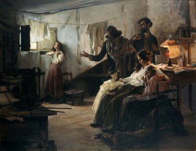 The family of the anarchist on the day of its execution