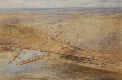 A Bird's-Eye View of the Docks at Buenos Aires