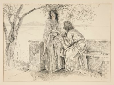 Miranda and Ferdinand, illustration for Act V, Scene i, The Tempest