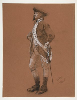 Study for the figure of General Anthony Wayne, in the