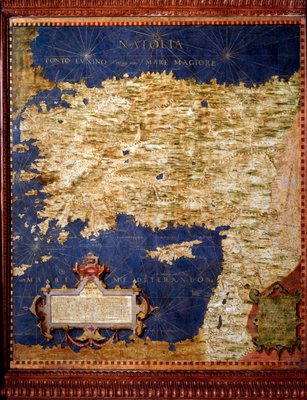 Anatolia Map made by Egnazio Danti (1536-1586) mathematician ...