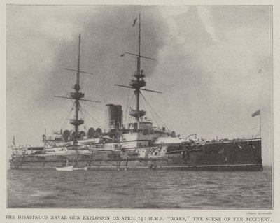 The Disastrous Naval Gun Explosion on 14 April, HMS Mars, the Scene of ...