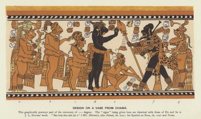 Design on a vase from Chama (colour litho) by English School