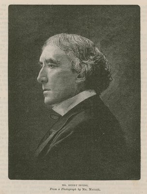 Mr Henry Irving, actor by English School: Fine art print