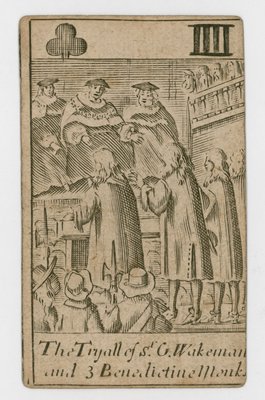 Popish Plot playing card by English School: Fine art print