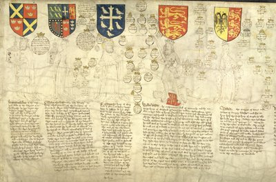 Warremundus, of the royal blood of the Saxons, from 'The Rous Roll ...