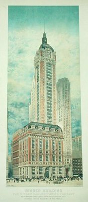 The Singer Building by Ernest Flagg: Buy fine art print
