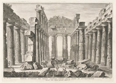 Interior View of the Hexastyle Hypaethral Temple from the North, from ...