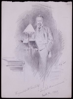 Portrait of Reginald Blomfield by Francis Wilfred Lawson