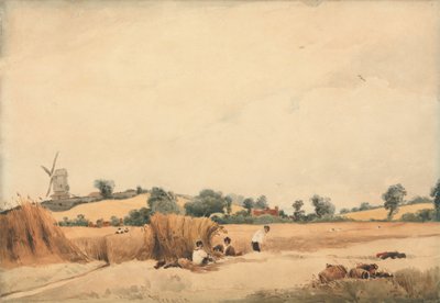 Harvesting by Francois Louis Thomas Francia