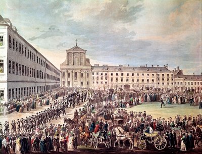 Funeral of Ludwig van Beethoven in Vienna (detail)