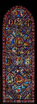The Prodigal Son window by French School: Fine art print