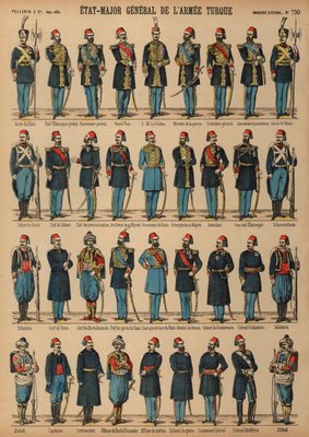 Uniforms of the Ottoman Turkish Army by French School
