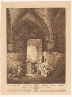 View from the Underground Vault of Vredenburg Castle in Utrecht