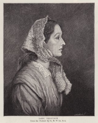 Portrait of Emily Tennyson, Lady Tennyson, wife of English Poet ...