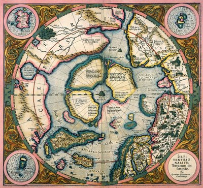 Northern description world Map of North America 1595