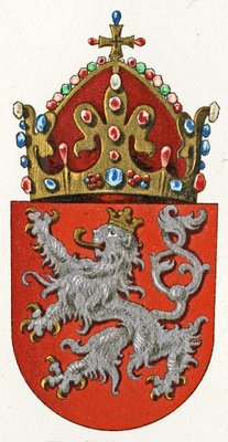 Coat of arms of Bohemia, c.1898 by German School