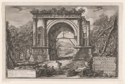 Boog van Augustus te Aosta View of the Arch built in honor of Augustus ...
