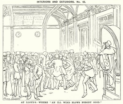 Punch cartoon: At Lloyd's. Where an Ill Wind Blows Nobody Good - Lloyd ...