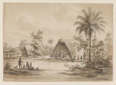 Camp of the Arawaks or Caribs by Hendrik Huygens